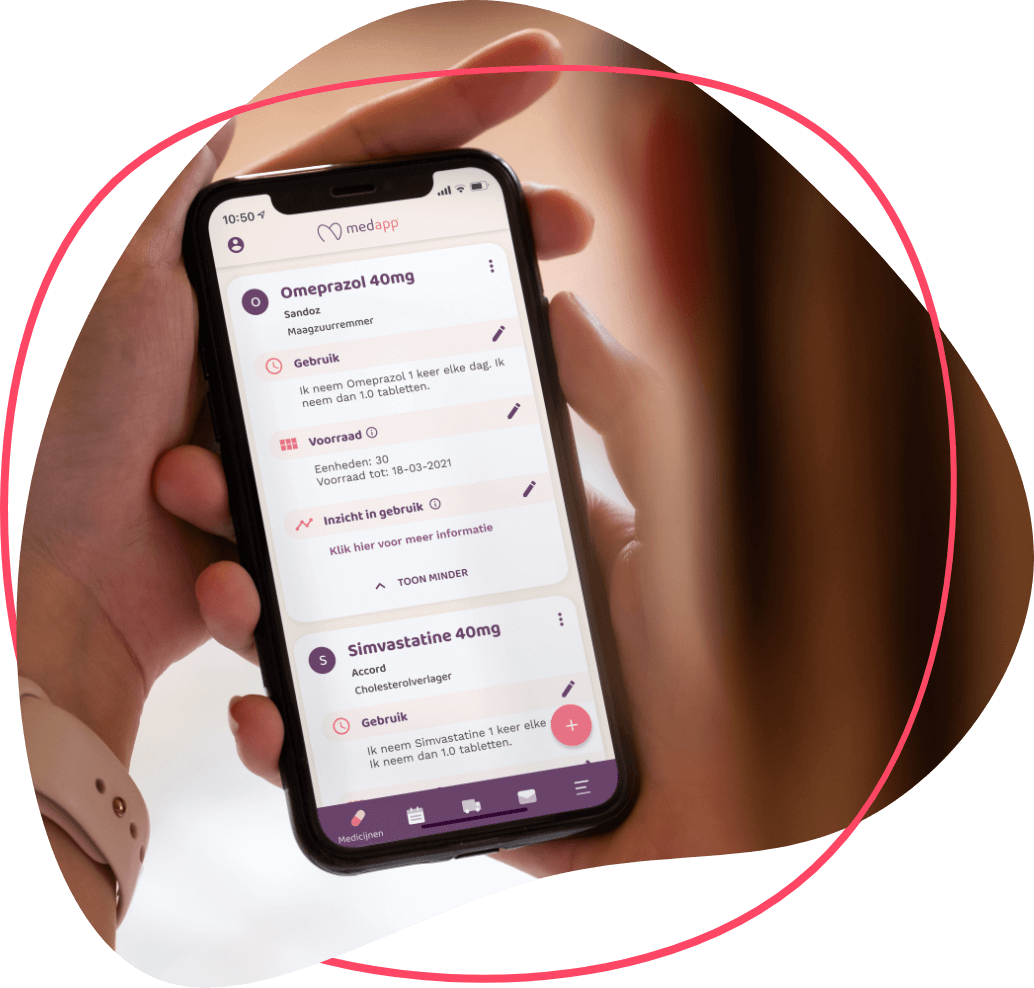 De app van MedApp regelt alles rondom je medicatie. Lees meer!